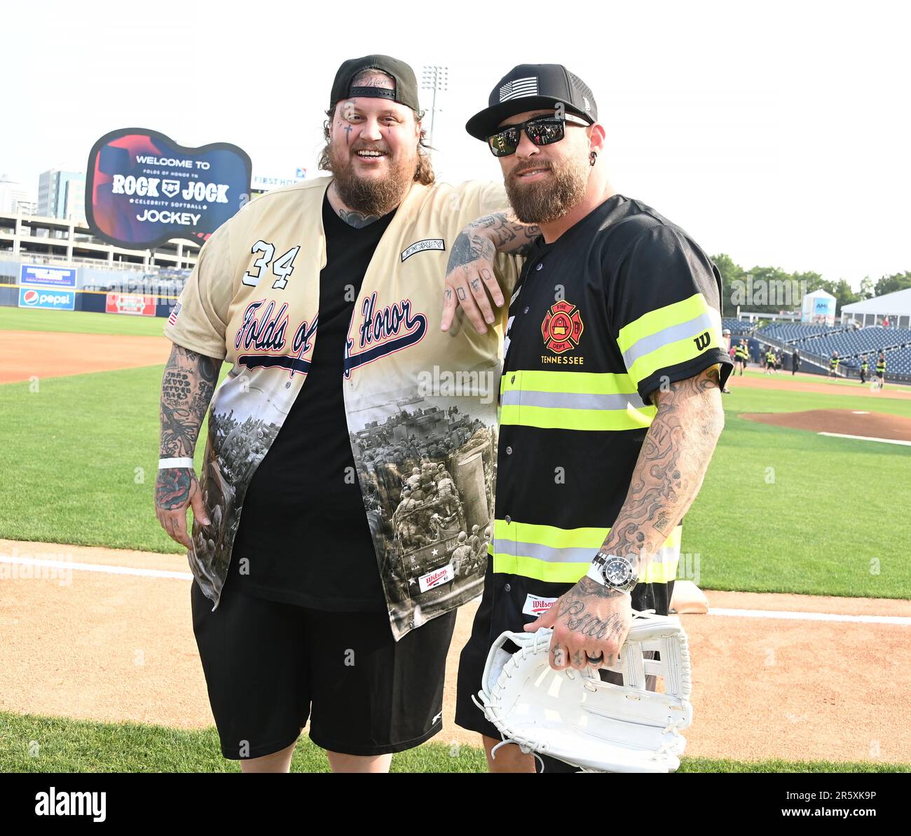 Nashville, USA. 05th June, 2023. Jelly Roll and Brantley Gilbert on the ...