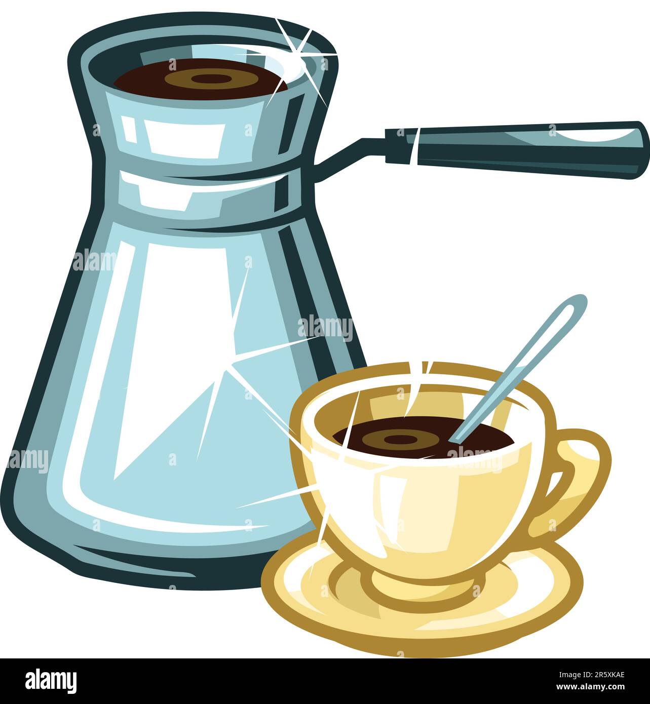 Paper cup coffee dessert Cut Out Stock Images & Pictures - Alamy
