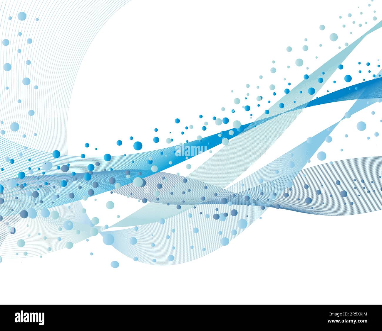 Abstract water vector background with bubbles of air Stock Vector Image ...