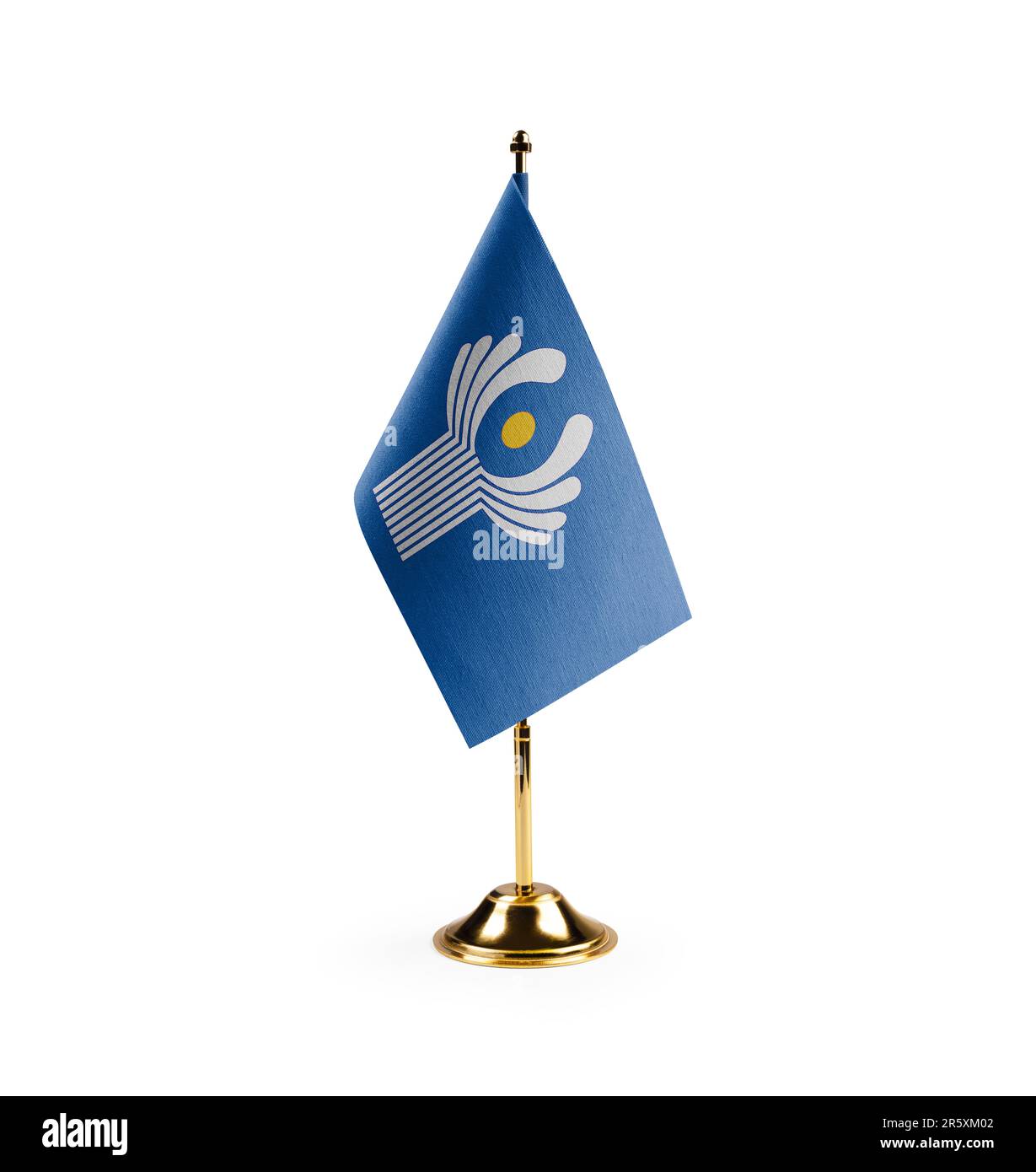 Small national flag of the CIS on a white background Stock Photo - Alamy