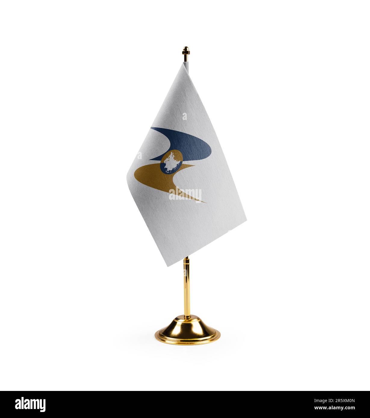 Small national flag of the Eurasian Economic Union on a white ...