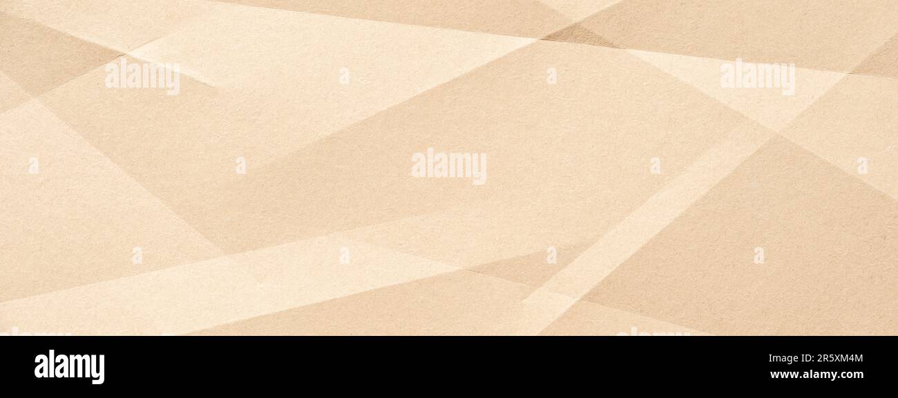 Texture of Kraft Paper with Straight Geometric Folds Stock Photo - Alamy