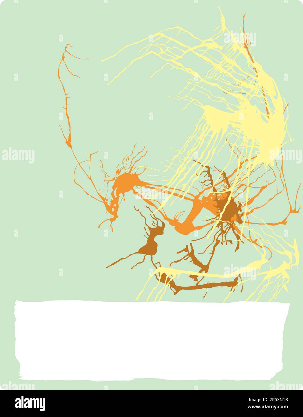 Abstract expressionist style background with spatter paint. Space for ...