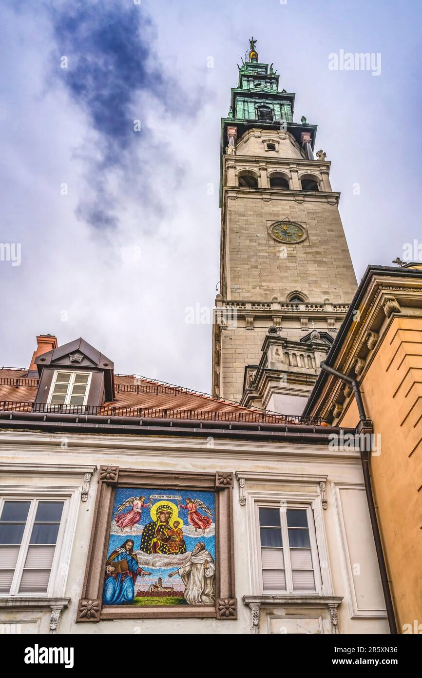Mosaic Jasna Gora Monastery Church Steeple Black Madonna Home Poland ...