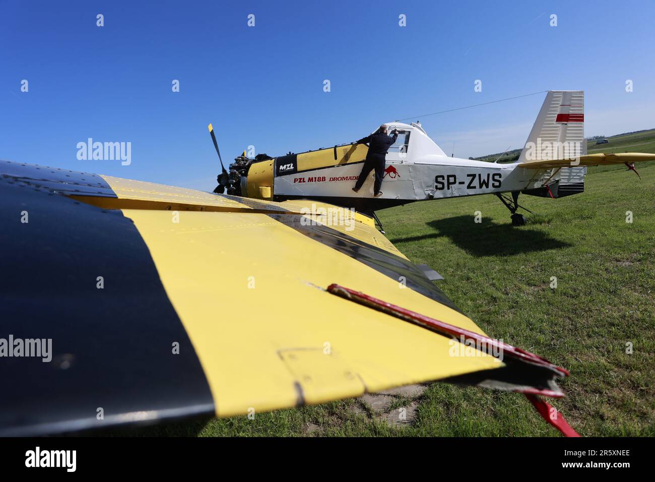 Ballenstedt, Germany. 31st May, 2023. View of a small firefighting ...