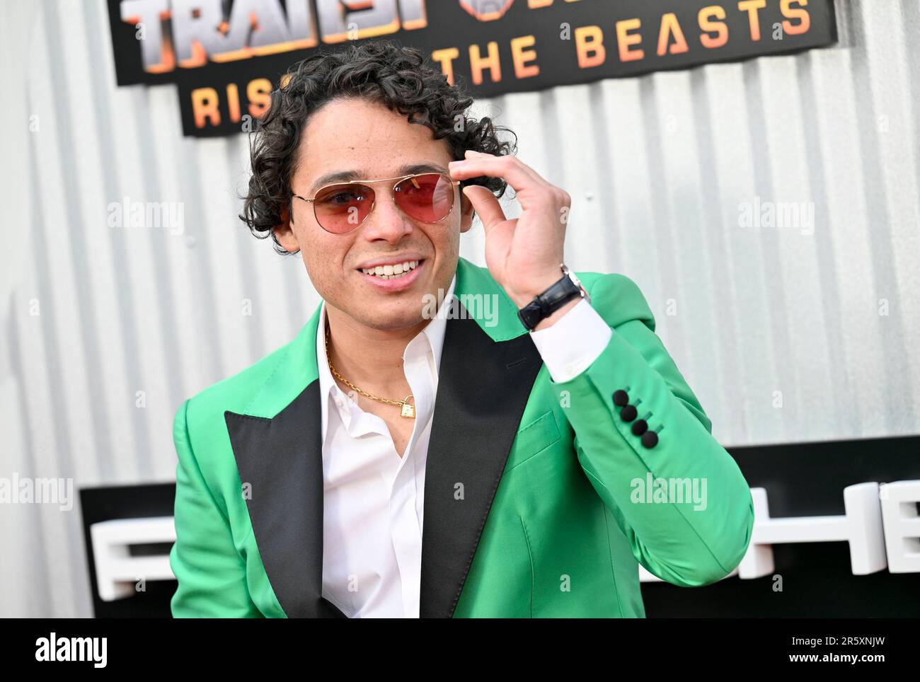 Anthony Ramos attends the premiere of "Transformers: Rise of the Beasts ...