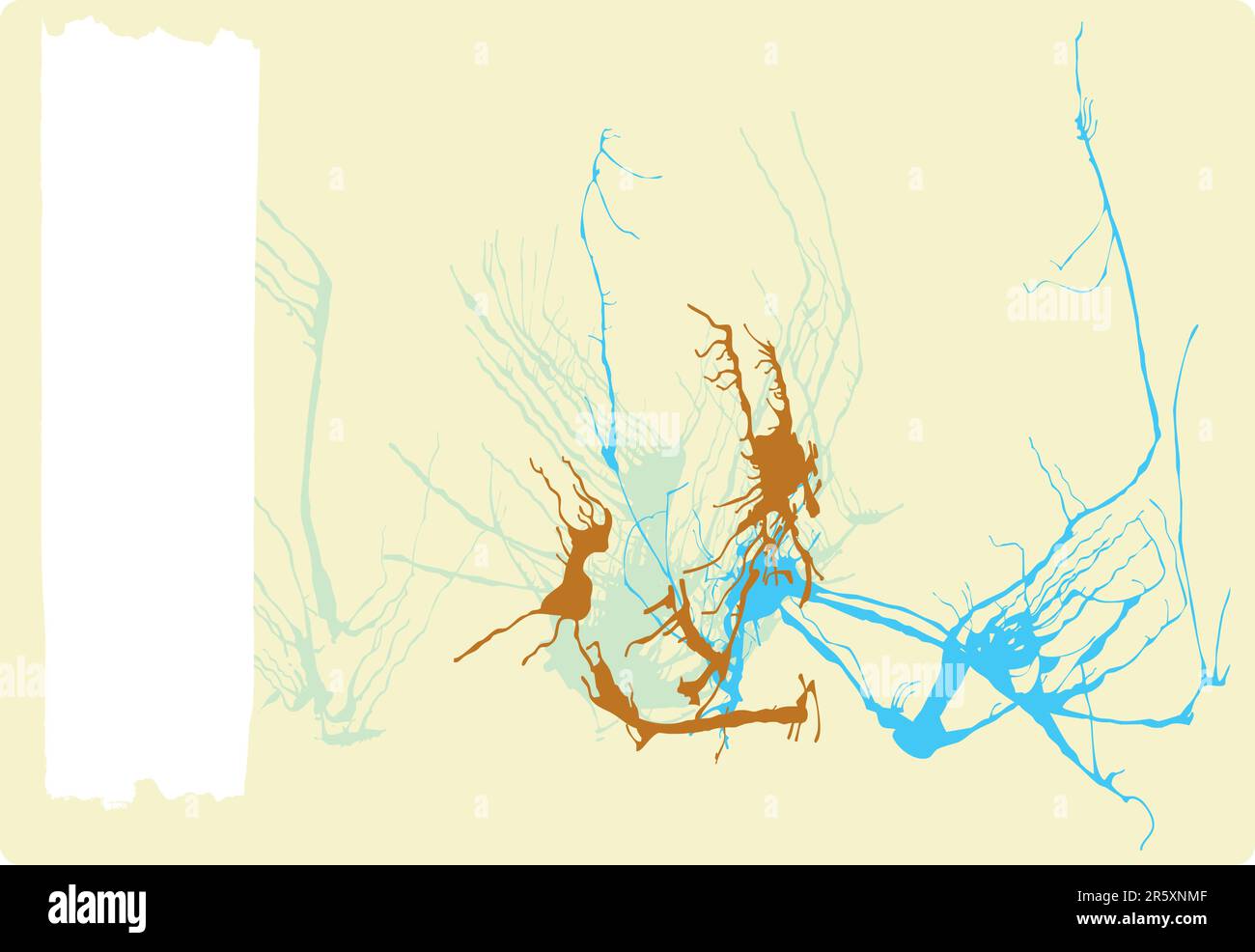 Abstract expressionist style background with spatter paint. Space for ...