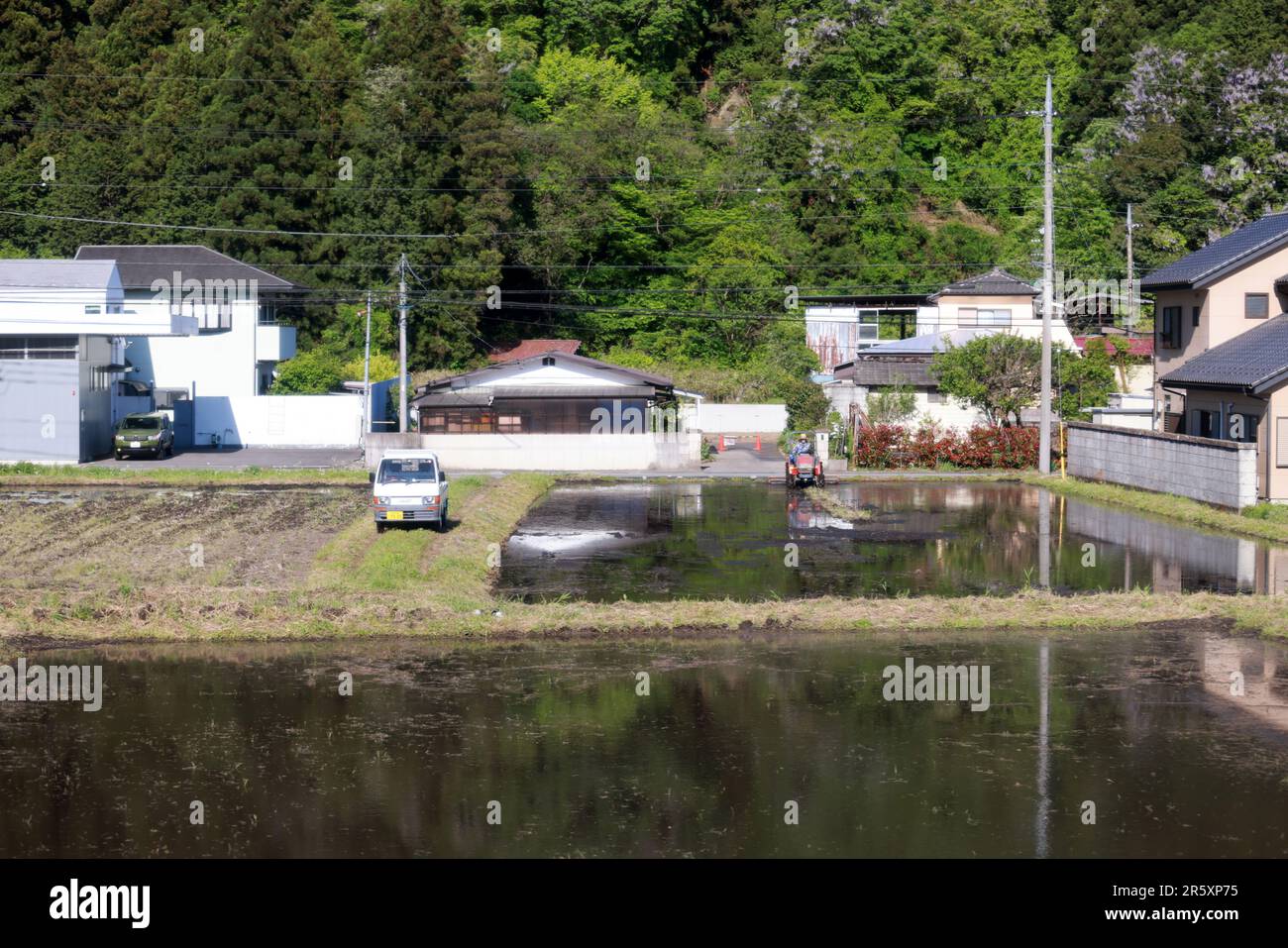kanuma shi, is one of beautiful village near Tochigi, Japan during ...