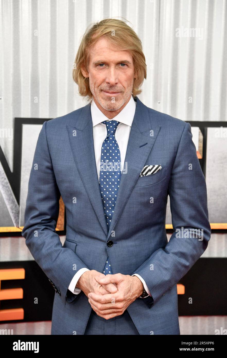 Producer Michael Bay attends the premiere of "Transformers: Rise of the ...