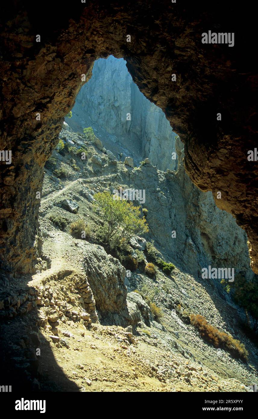 Rock Gate at Gingilos, White Mountains, Crete, Greece Stock Photo - Alamy