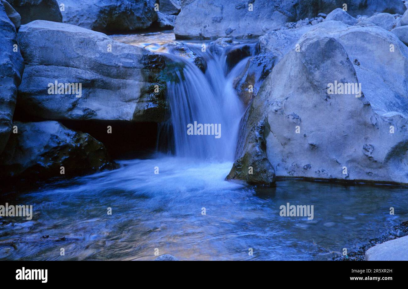 Stream in the Samaria Gorge, White Mountains, Crete, Greece Stock Photo ...