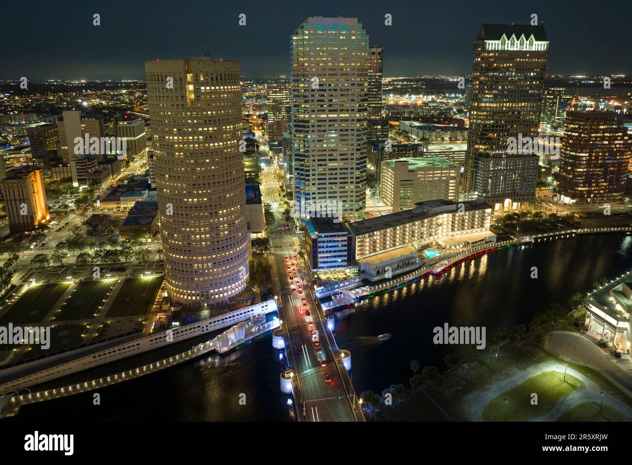 Tampa riverwalk aerial hi-res stock photography and images - Alamy
