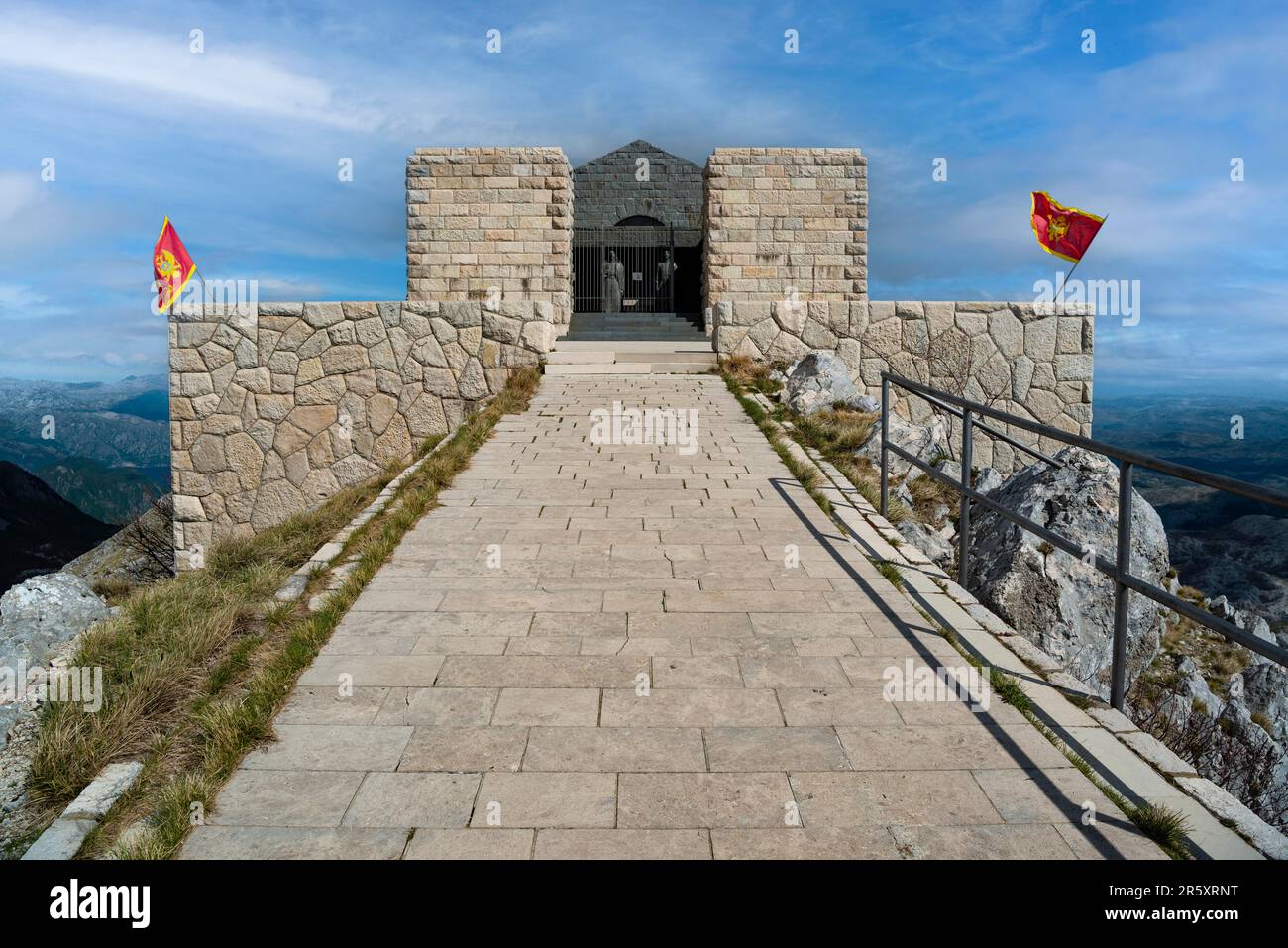 Njegos Mausoleum of Petar II on Jezerski Vrh, Lovcen National Park ...