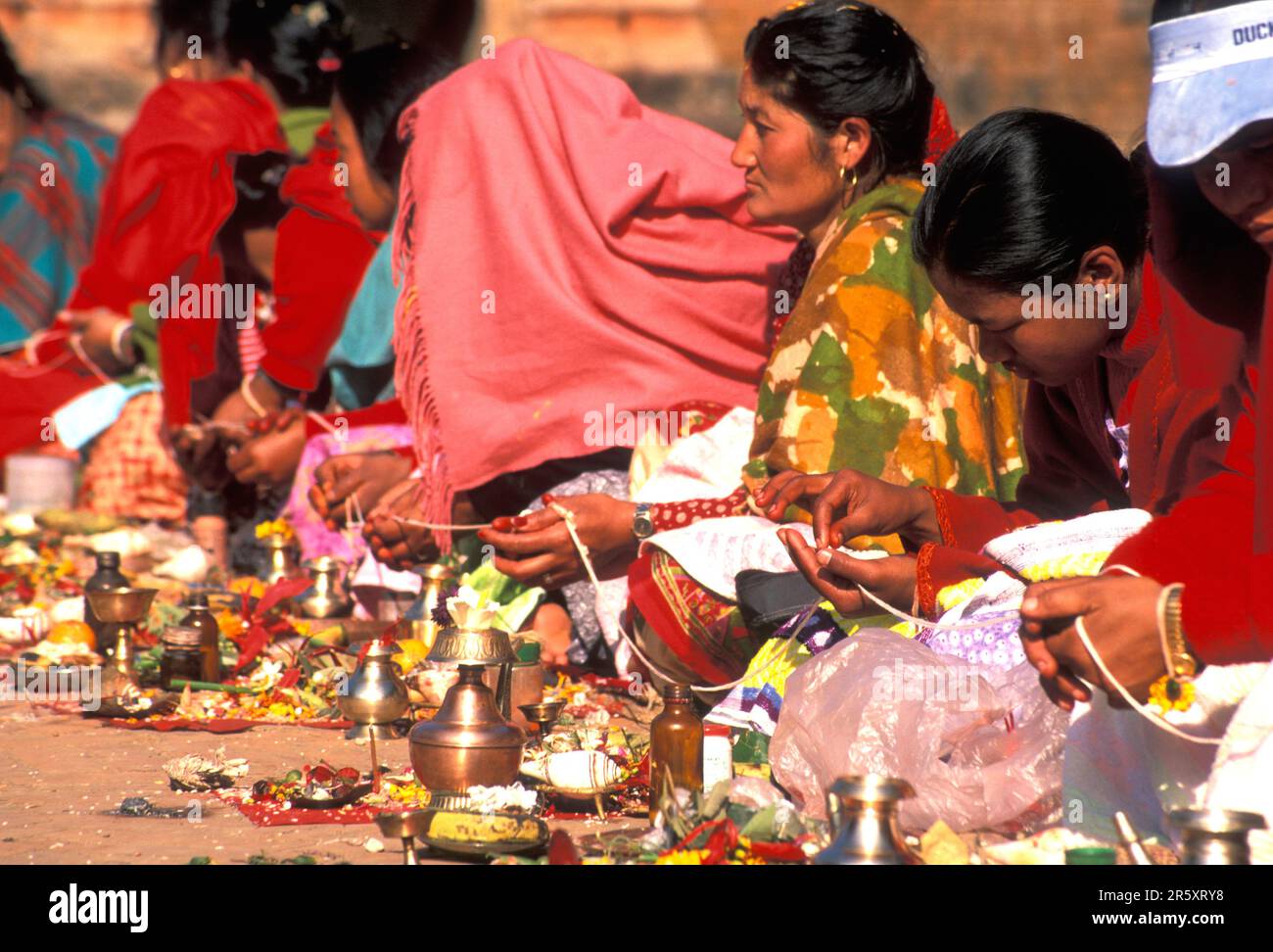 Newari dress hi-res stock photography and images - Alamy
