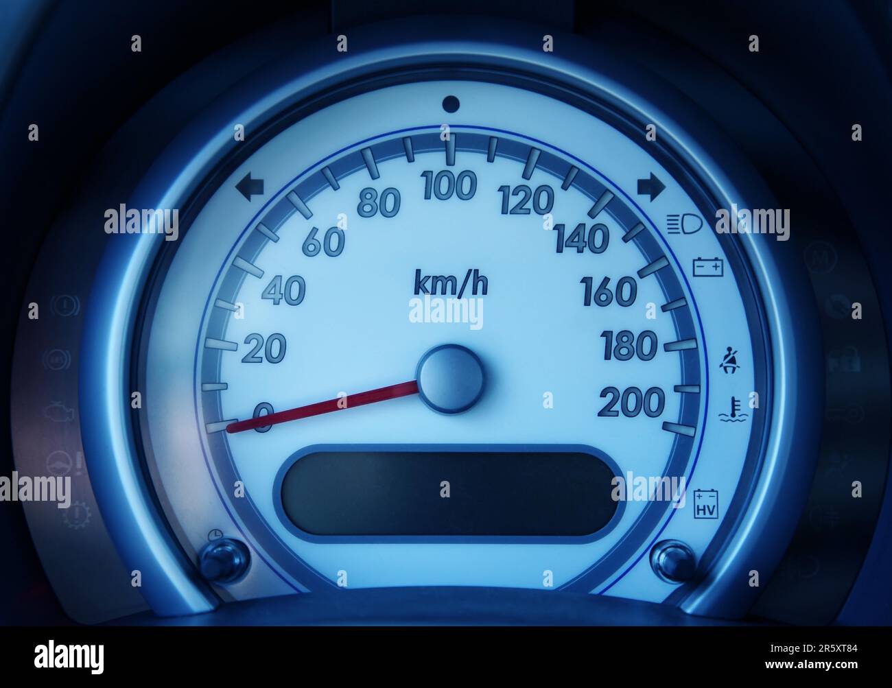 Detail of tachometer in the car Stock Photo - Alamy
