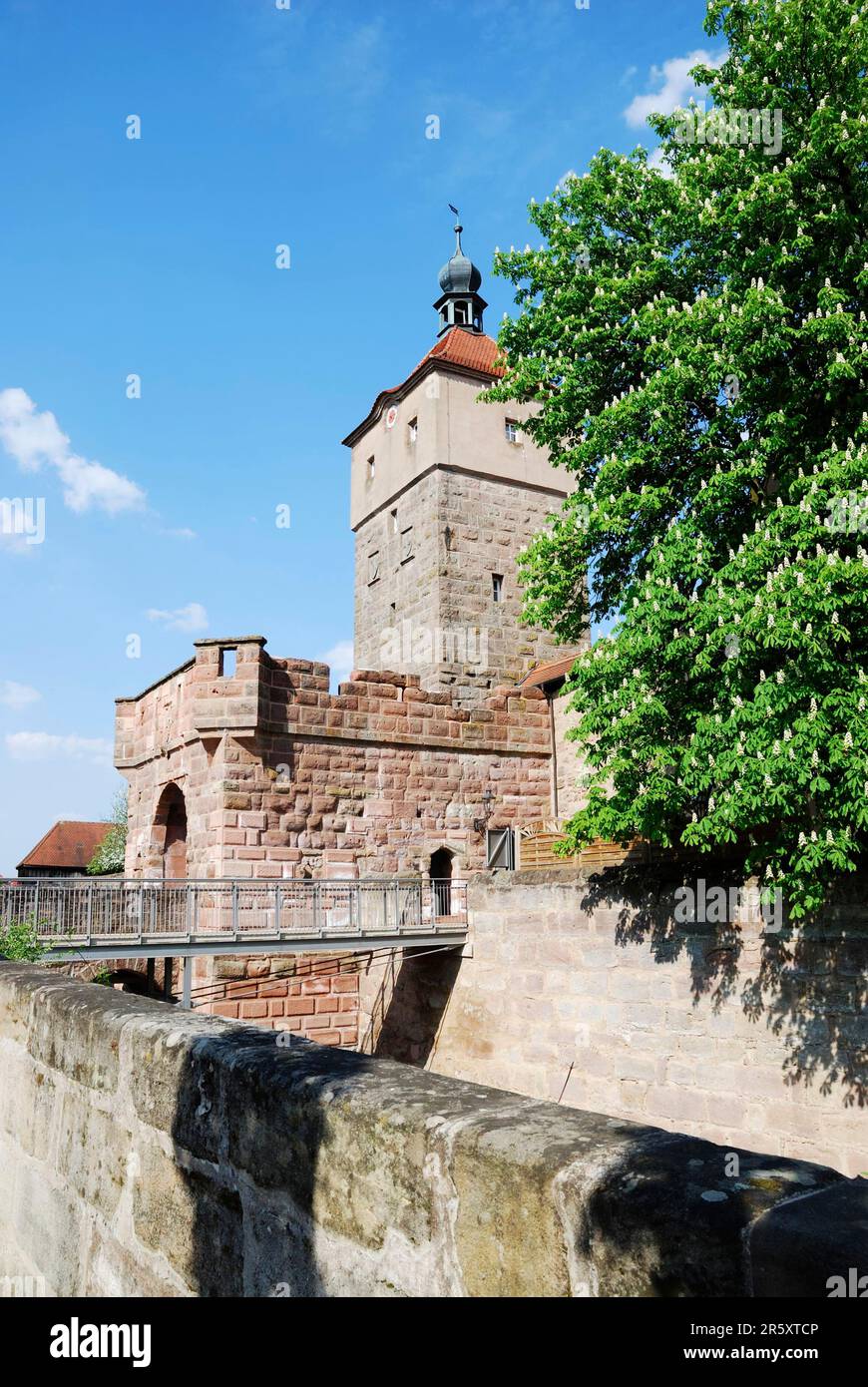 Medieval city gate in Wolframs-Eschenbach Germany Stock Photo - Alamy