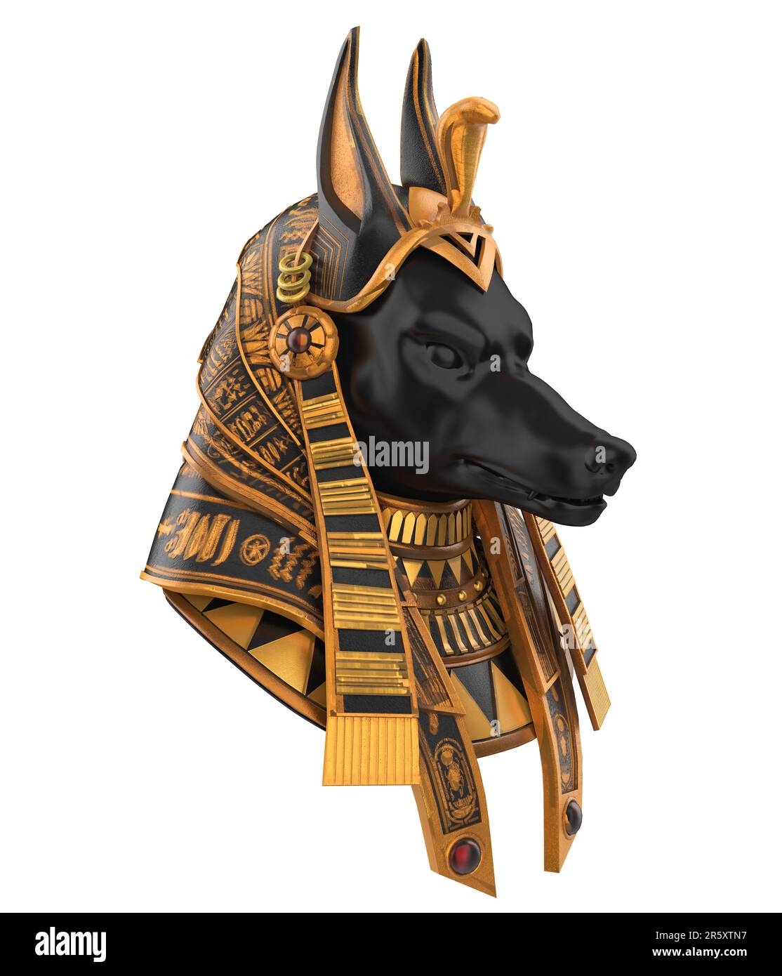 Egyptian Anubis Statue Isolated Stock Photo - Alamy