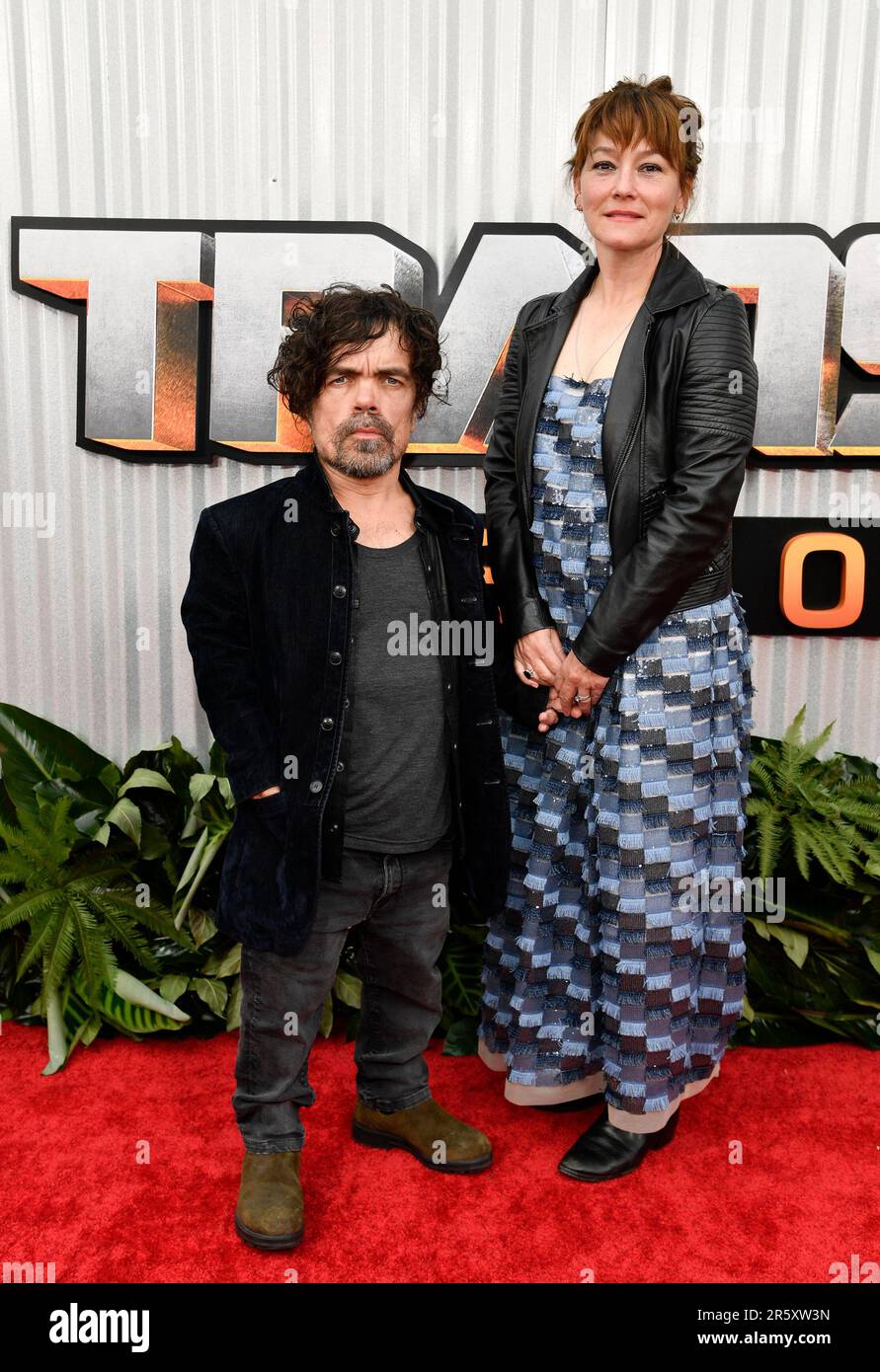 Peter Dinklage, left, and wife Erica Schmidt attend the premiere of ...