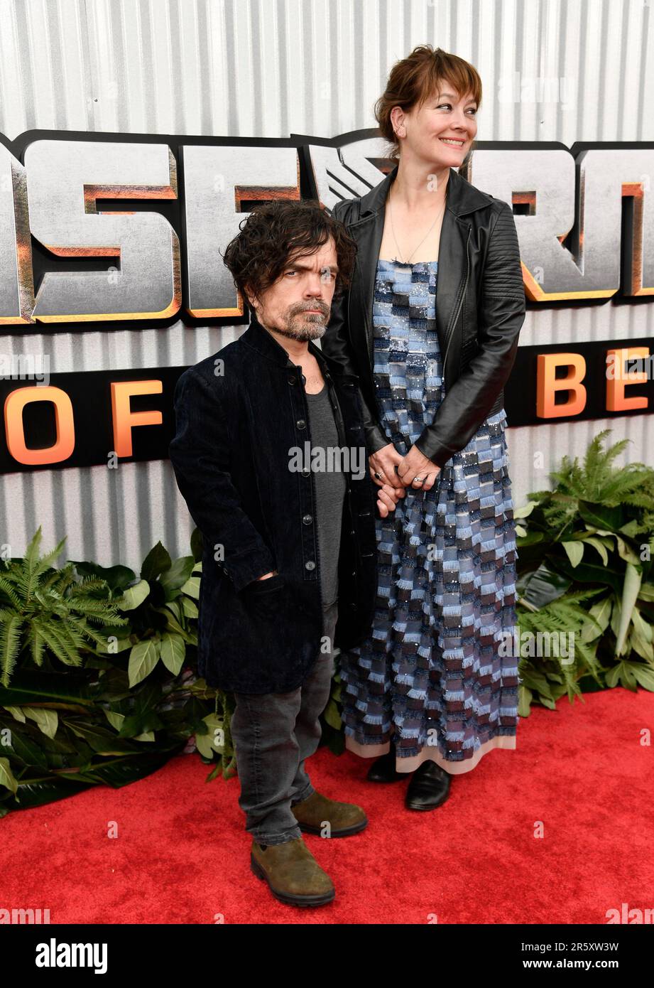Peter Dinklage, left, and wife Erica Schmidt attend the premiere of ...