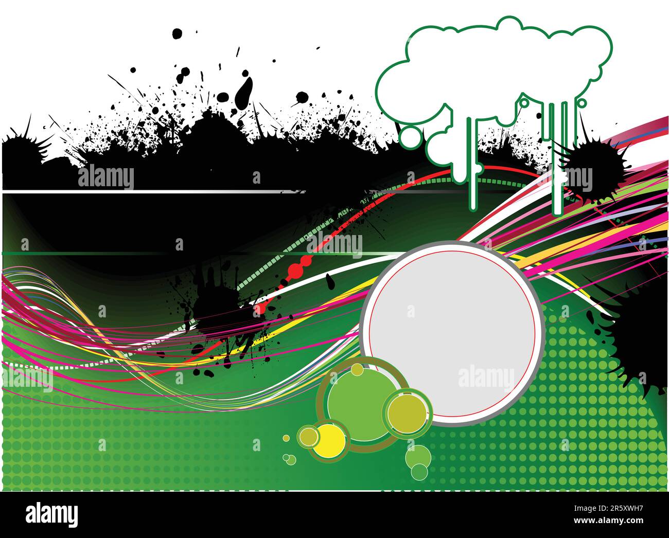 Green abstract background. Vector illustration Stock Vector Image & Art ...