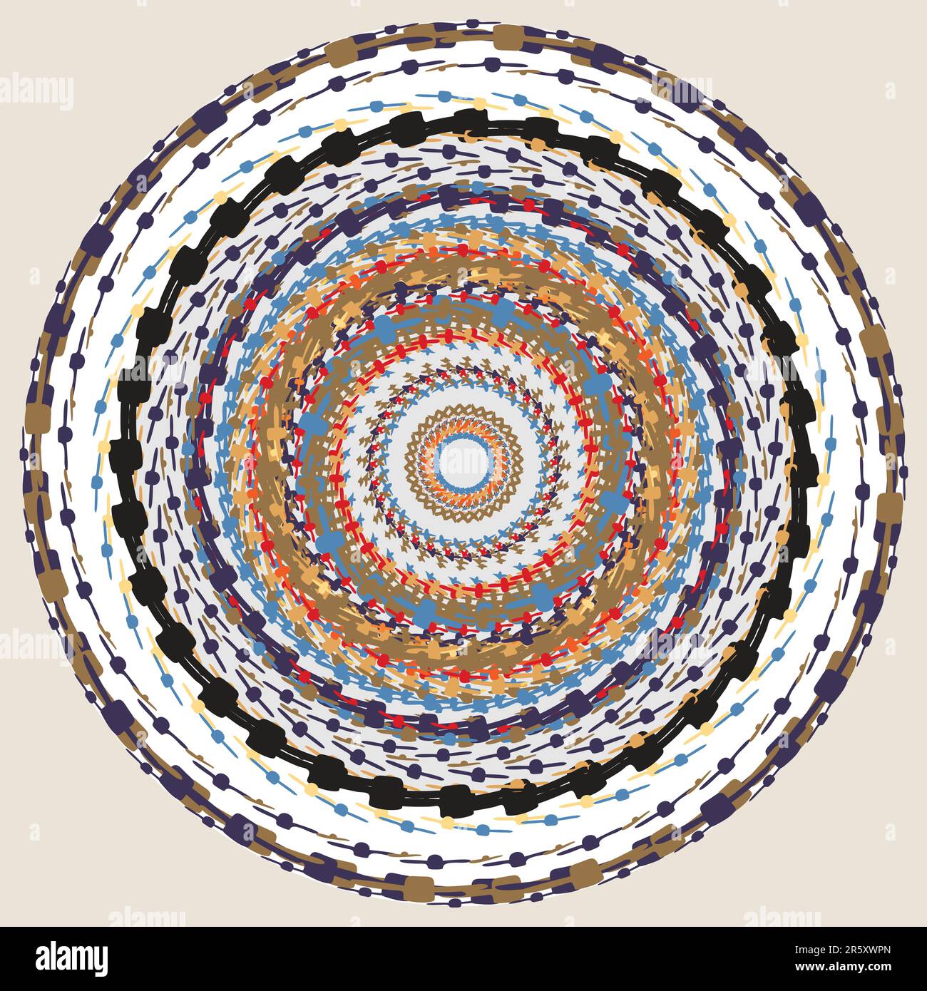 Vector illustration of Colorful circular background made in oriental ...