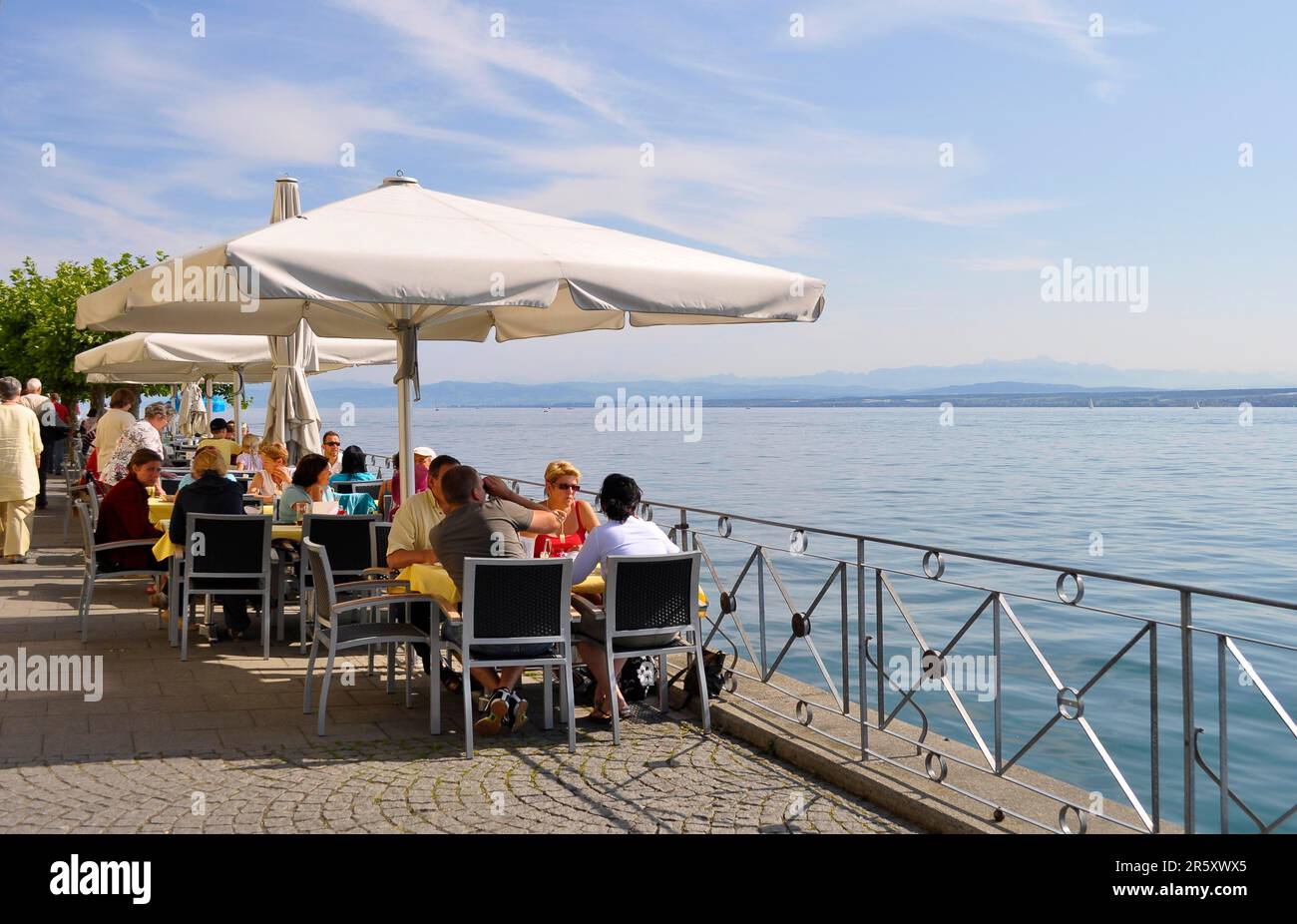 On Lake Constance, Meersburg, promenade on the beach Stock Photo - Alamy