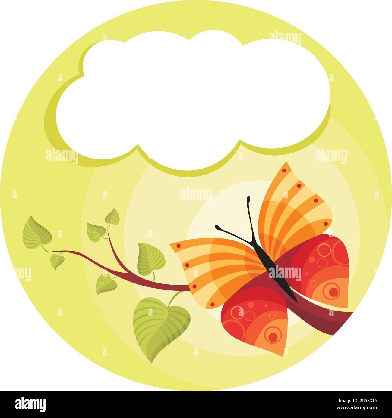 Butterfly environment Stock Vector Images - Alamy