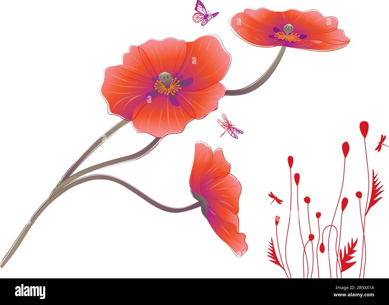 Beautiful flowers gardening Cut Out Stock Images & Pictures - Alamy
