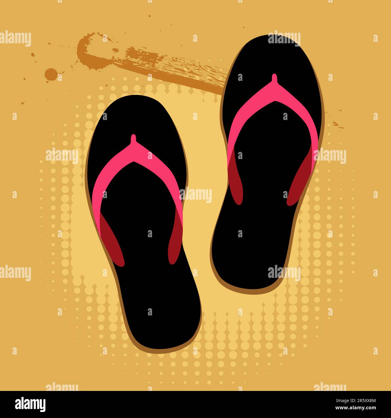 Foot on beach Stock Vector Images - Alamy
