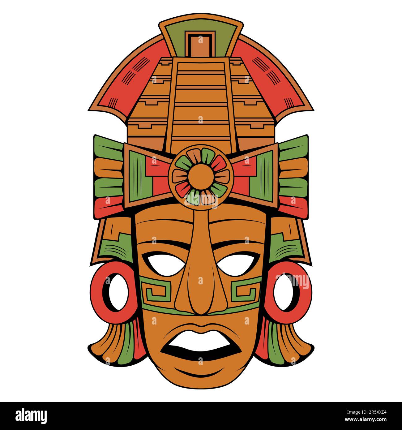 Mayan Mask Drawing