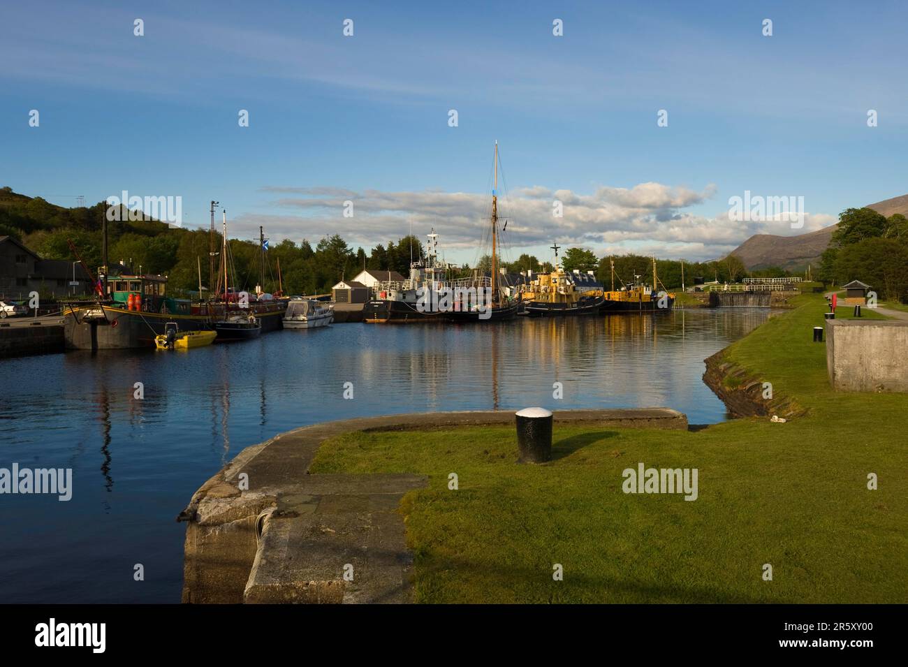 Ship lock, Caledonian Canal, Corpach, Scotland, Lock, Caledonian Canal ...