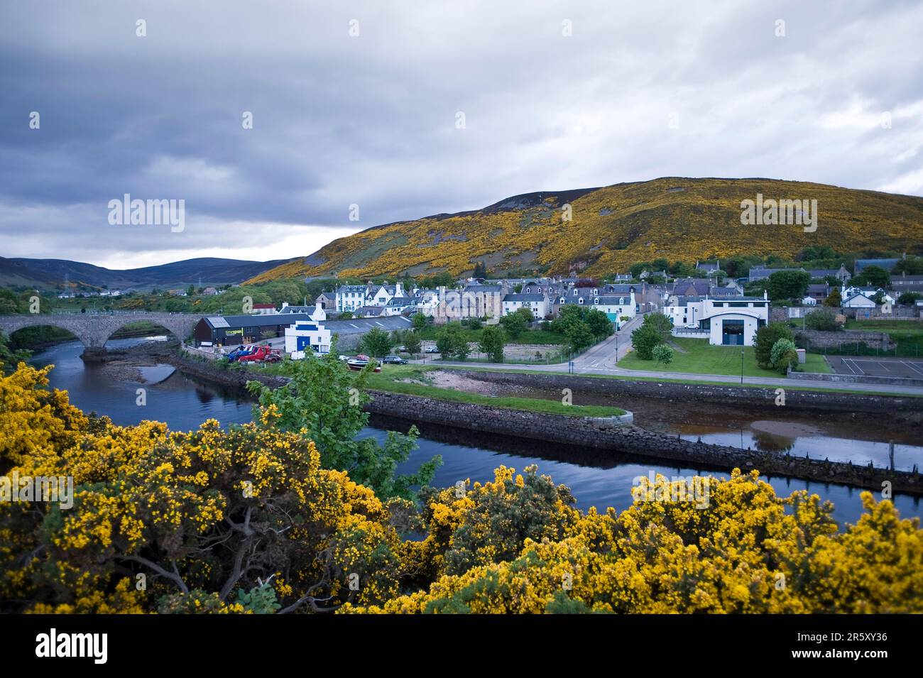 River Helmsdale, Helmsdale, Highlands, Scotland, United Kingdom Stock ...