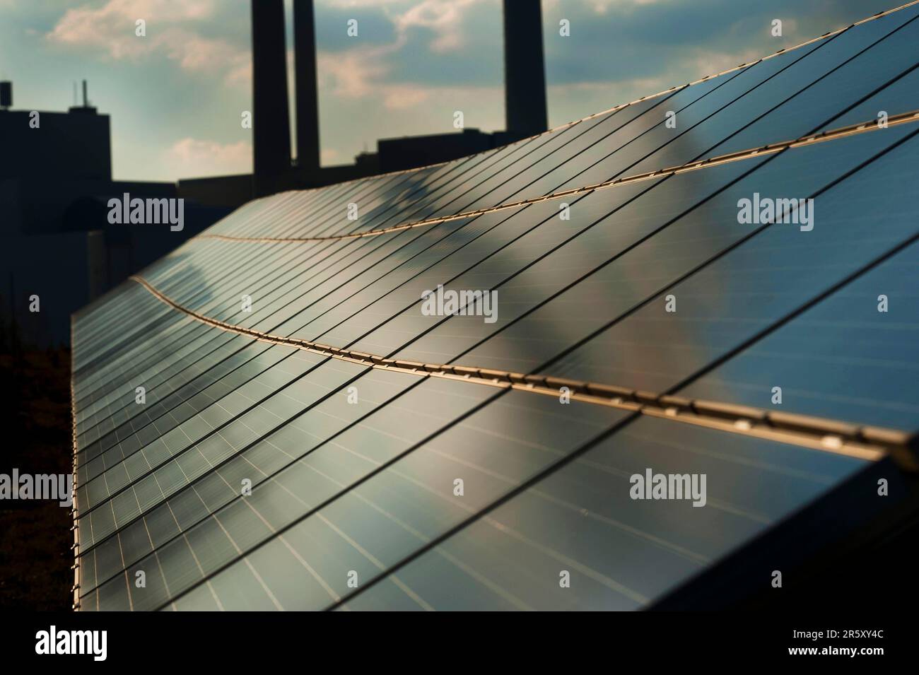 Munich North Solar Park and CHP Plant, Unterfoehring, near Munich ...
