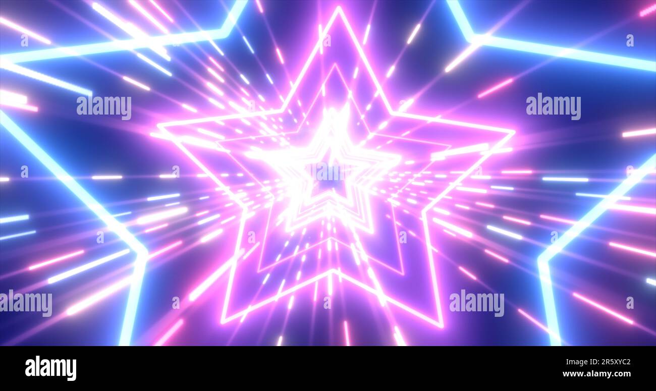 Animation three dimensional illuminated tunnel hi-res stock photography ...