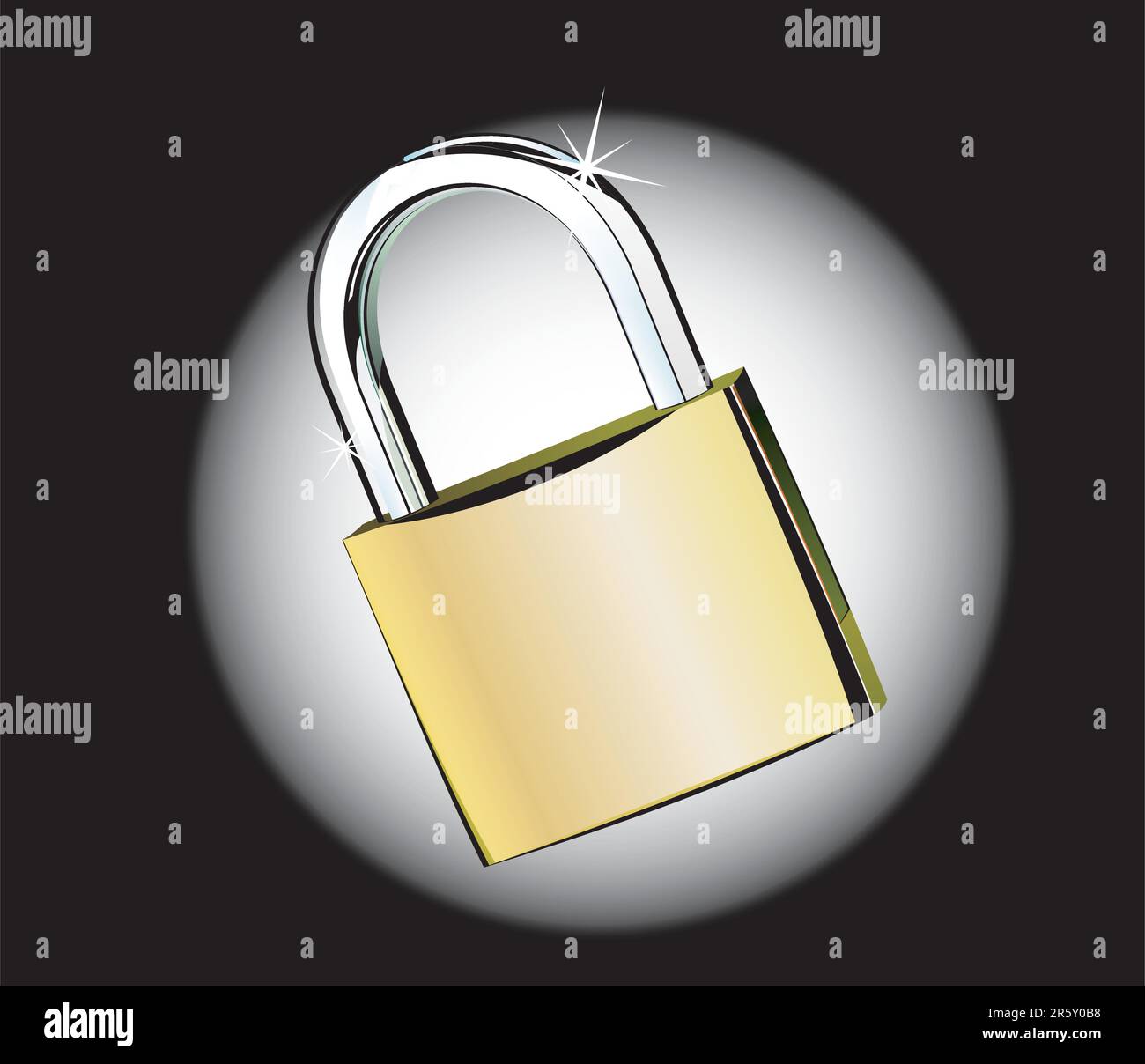 Gold locker Stock Vector Images - Alamy