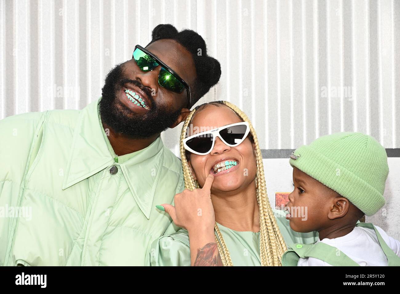 New York, USA. 05th June, 2023. US rapper Tobe Nwigwe (L) and his ...