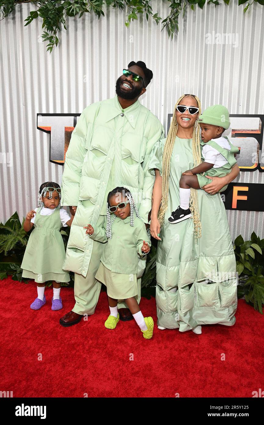 New York, USA. 05th June, 2023. US rapper Tobe Nwigwe (L) and his ...