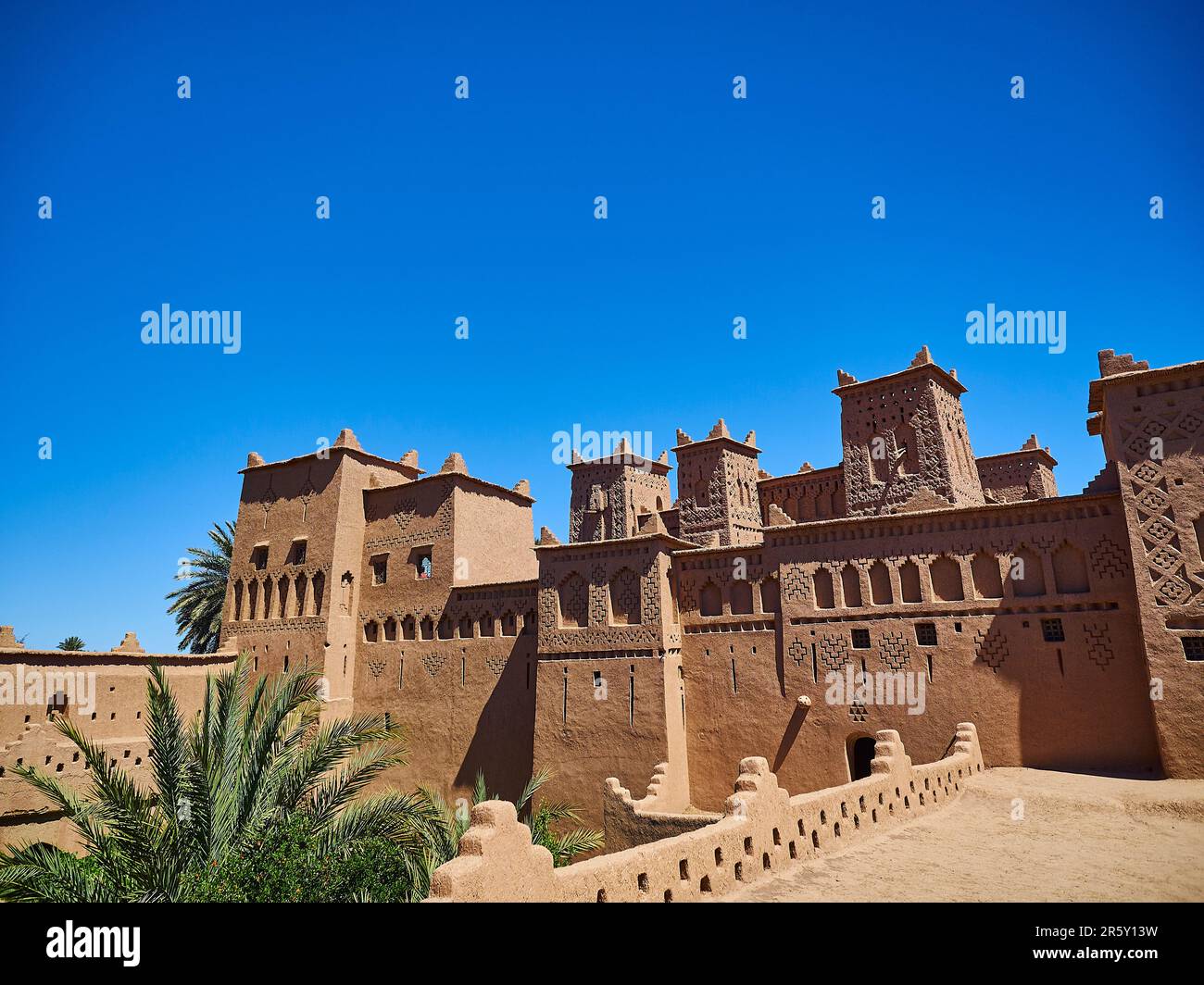 A Kasbah is a typical and traditional building made of clay and straw ...