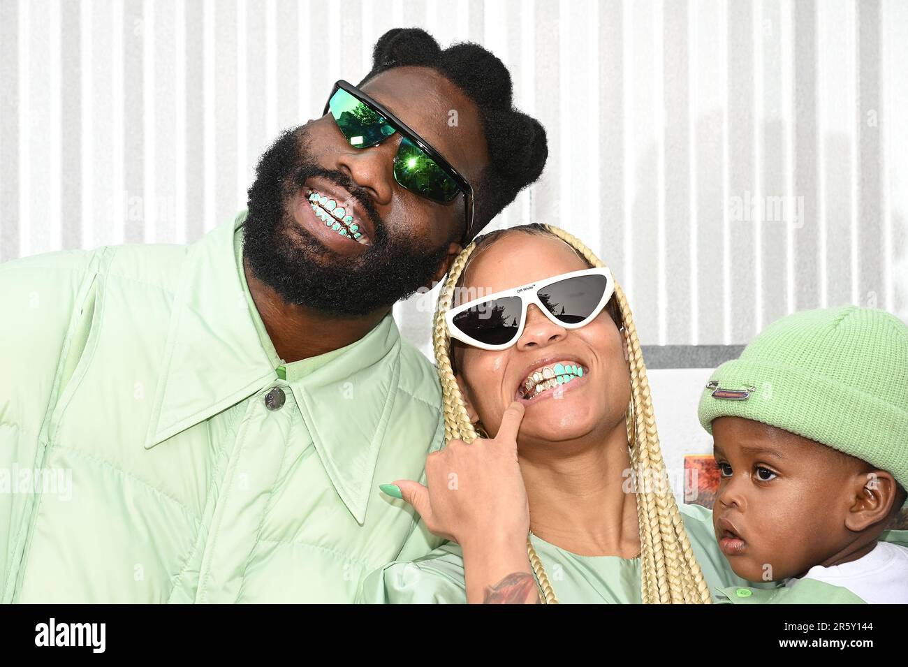 New York, USA. 05th June, 2023. US rapper Tobe Nwigwe (L) and his ...