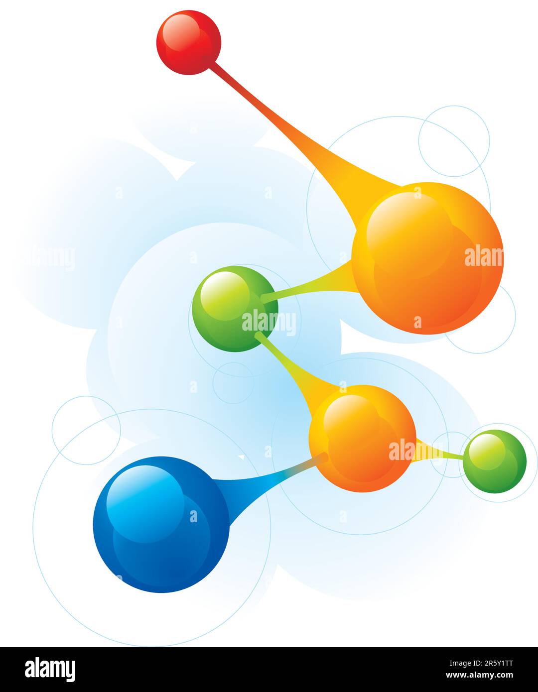 Orange molecule Stock Vector Images - Alamy