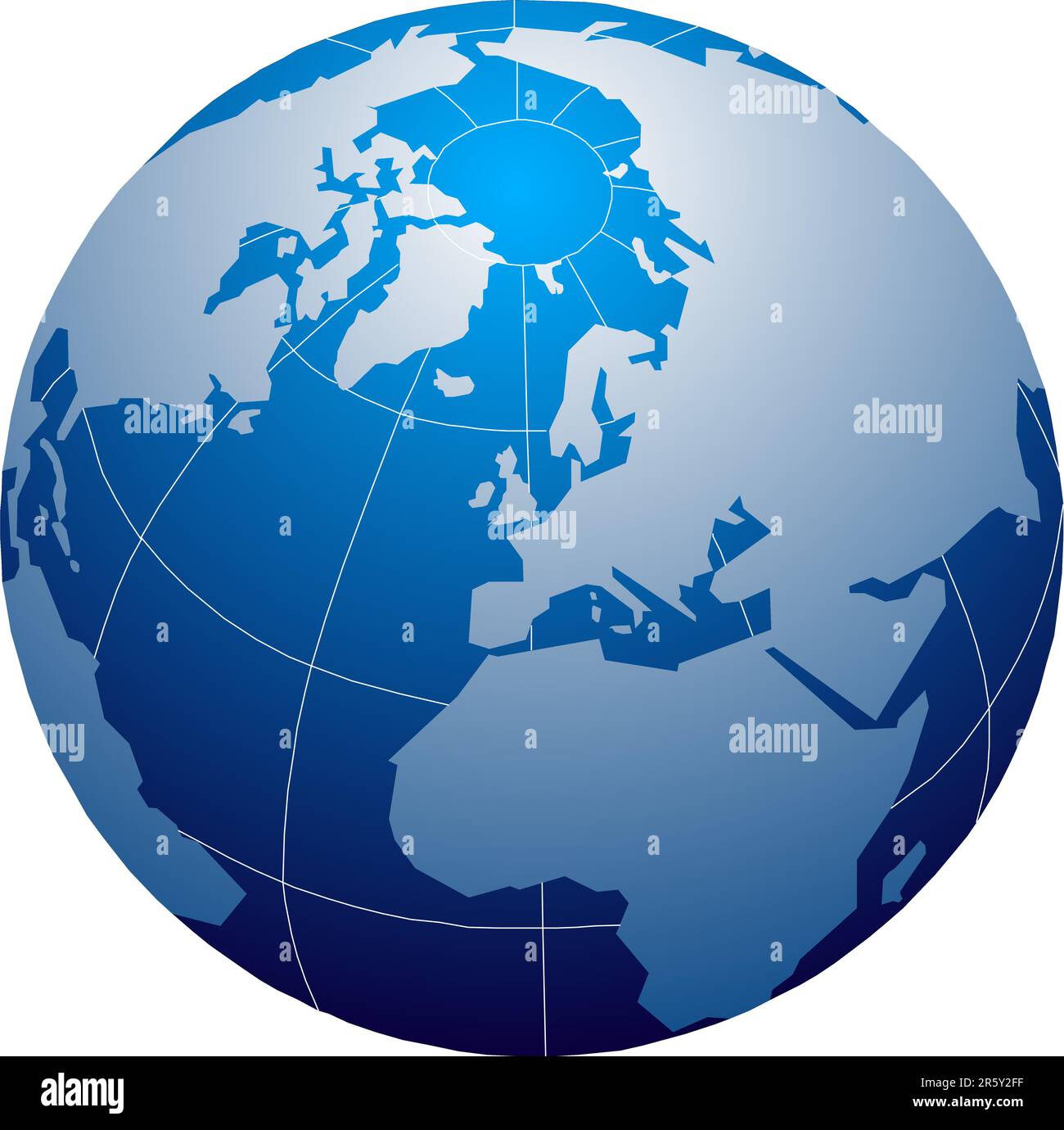 vector globe isolated on white background Stock Vector Image & Art - Alamy