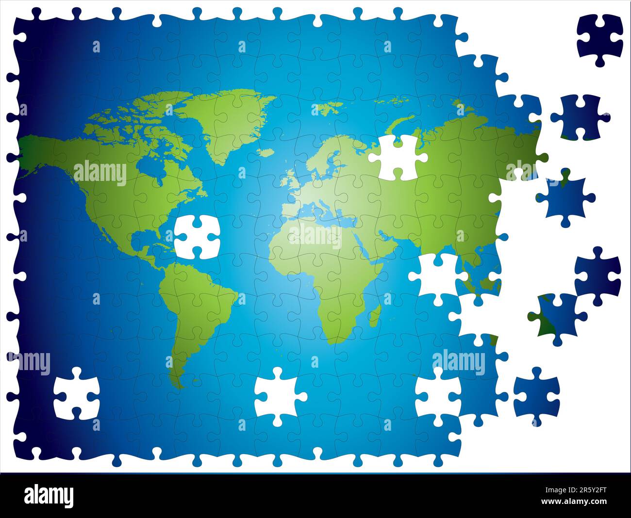 World map jigsaw, layered and fully editable. Please check my portfolio ...