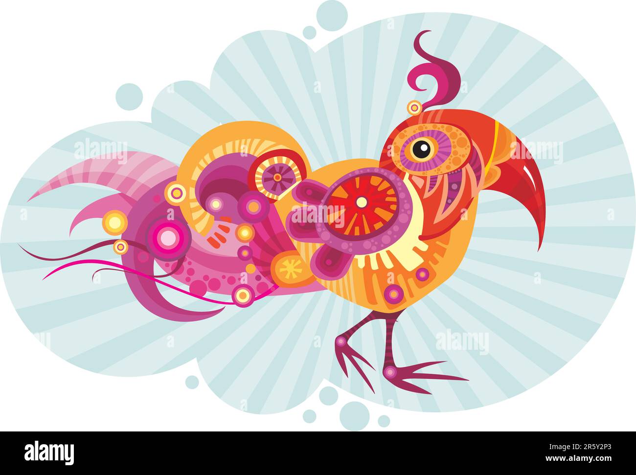 vector illustration of a decorative bird Stock Vector Image & Art - Alamy