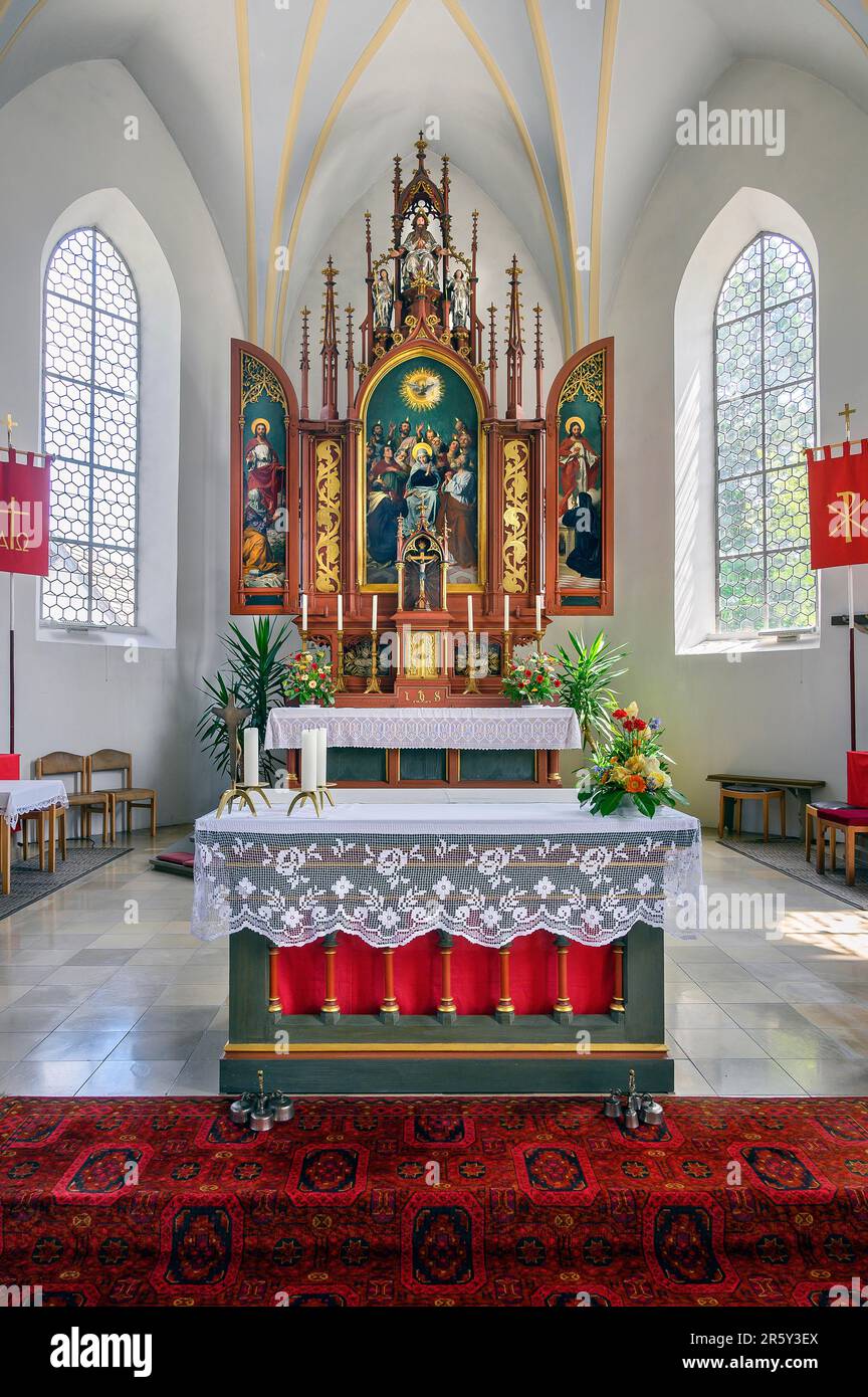 Main altar of the church of St. Michael, one of the oldest churches in ...