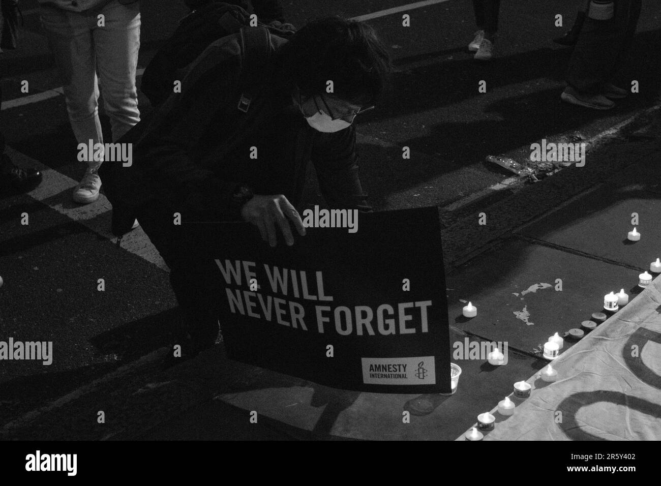 1989 tiananmen square Black and White Stock Photos & Images - Alamy