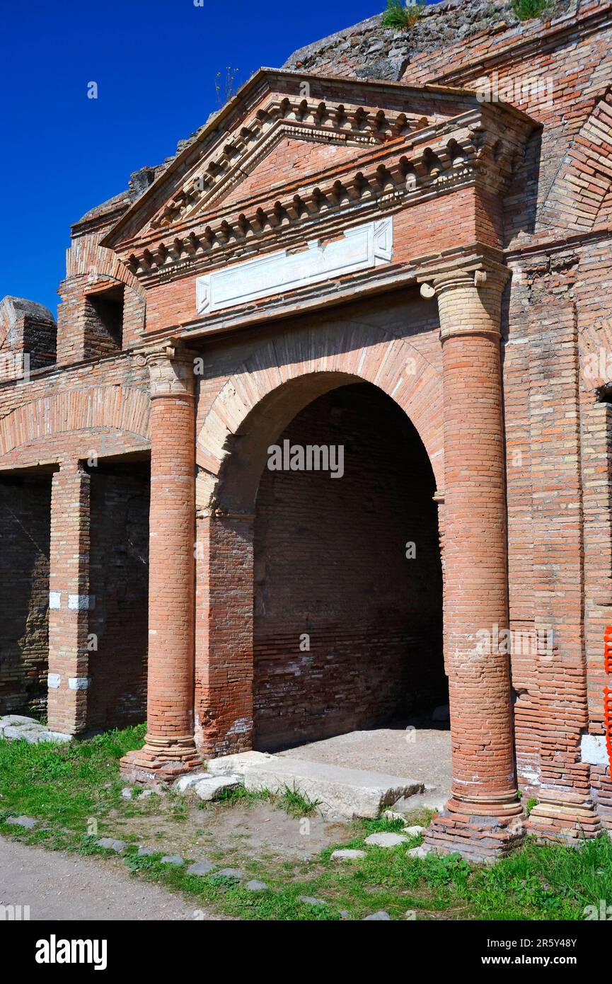 Ruined city of Ostia Antica, Rome, Lazio, Horrea, Italy Stock Photo - Alamy
