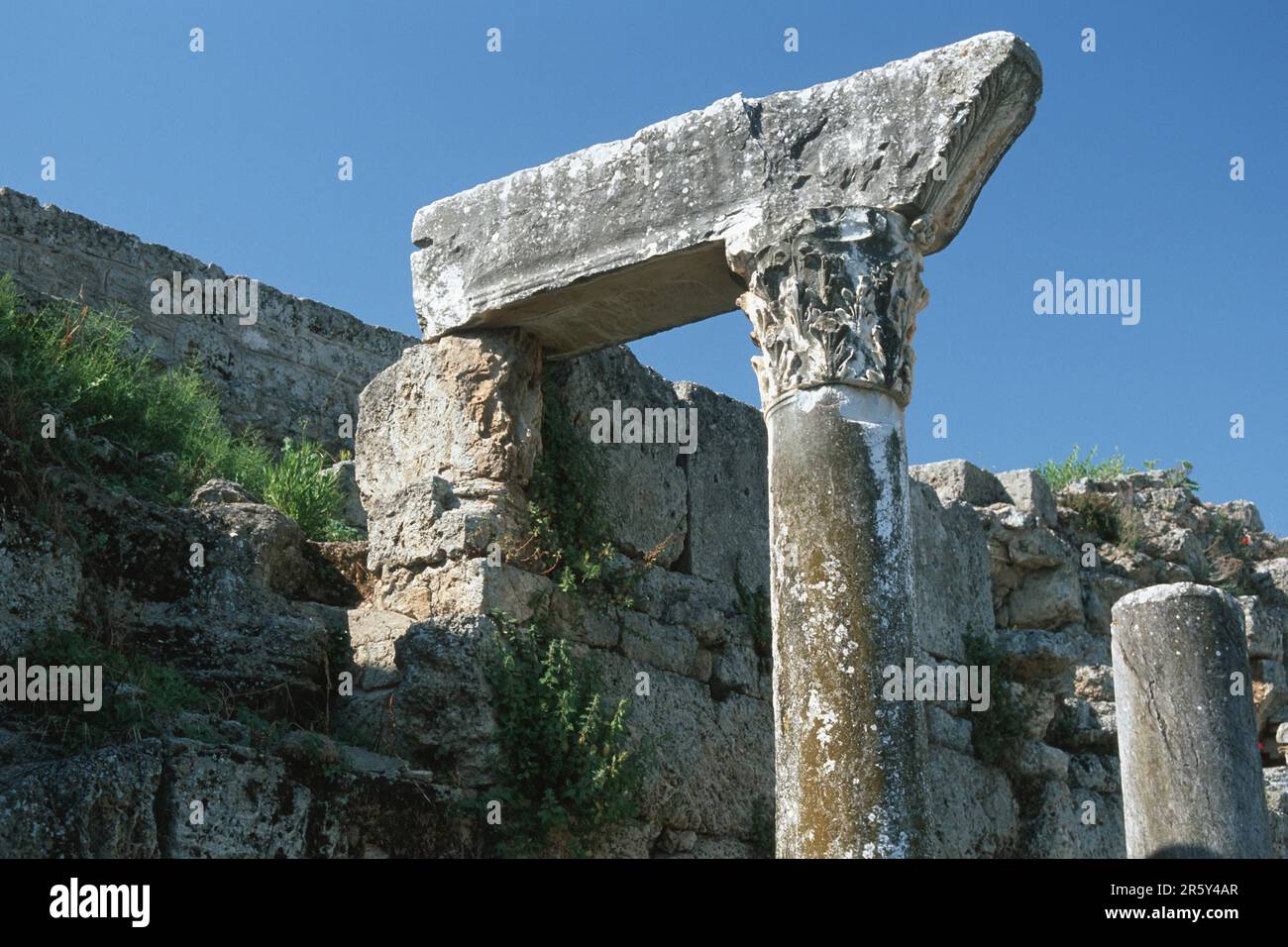 Ancient Corinth, Peloponnese, Greece Stock Photo - Alamy