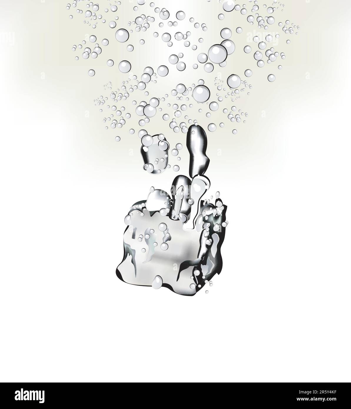 Splash water in glass Stock Vector Images - Alamy