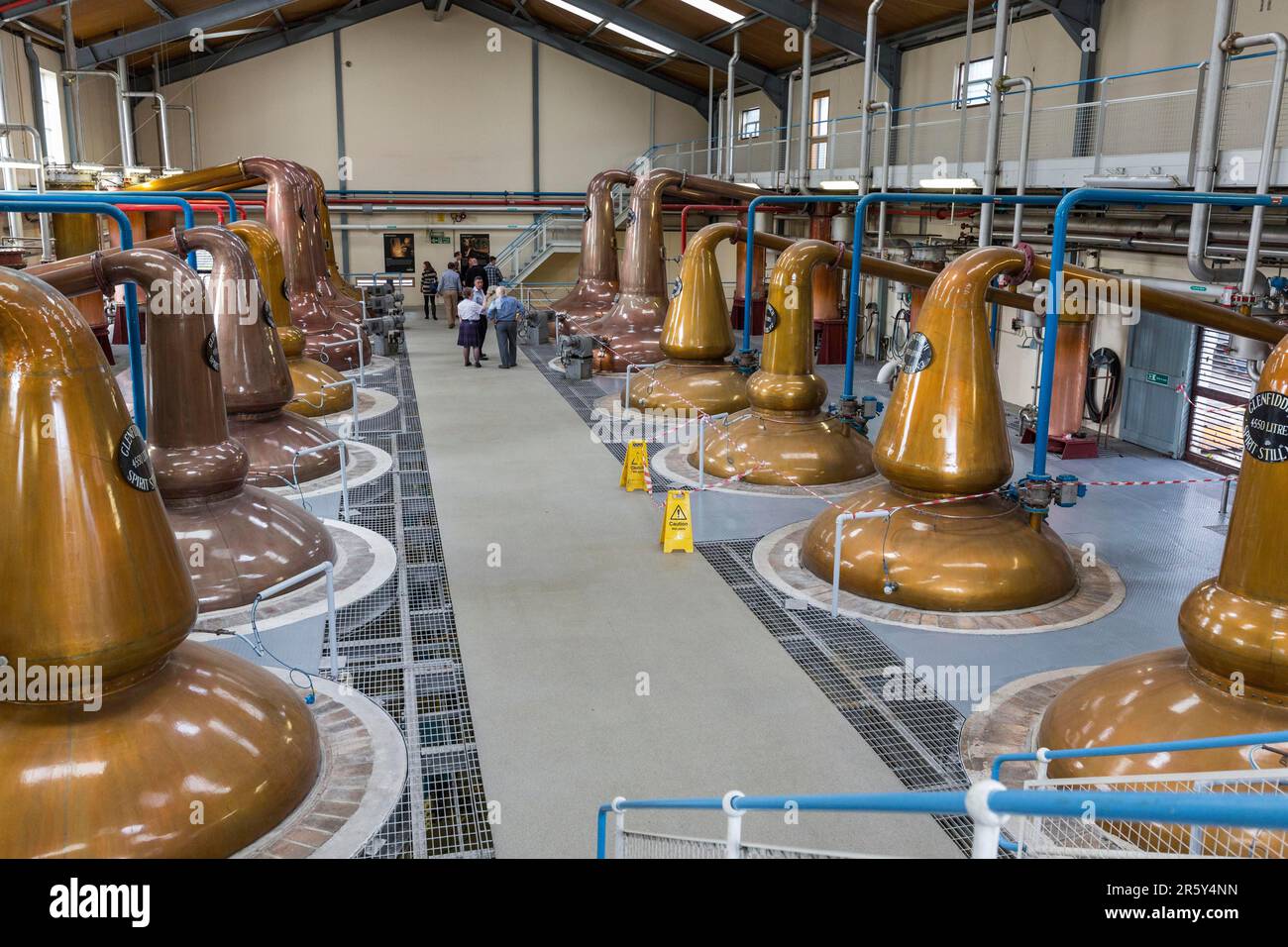 Copper kettle, Glenfiddich Whisky Distillery, Scotland, Great Britain ...