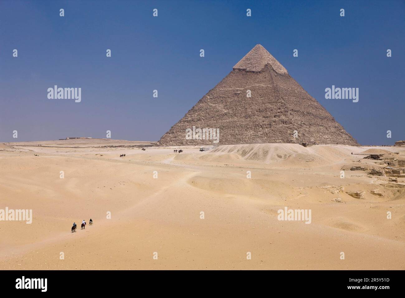 Chephren Pyramid, Giza, Chepren Pyramid, Egypt Stock Photo - Alamy